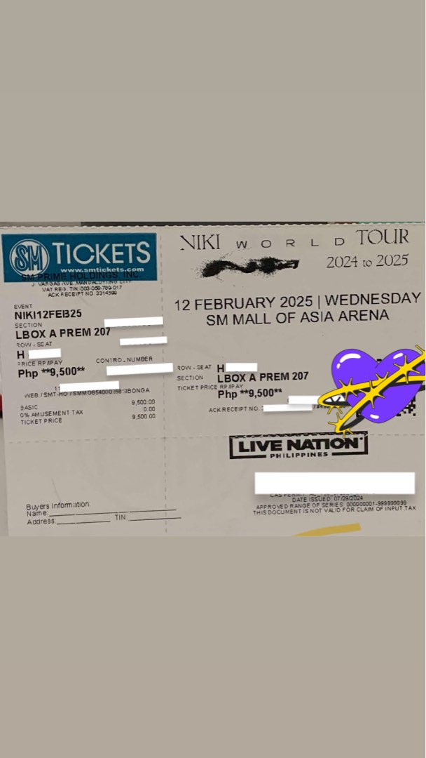 Niki Buzz Tour in Manila, Tickets & Vouchers, Event Tickets on Carousell