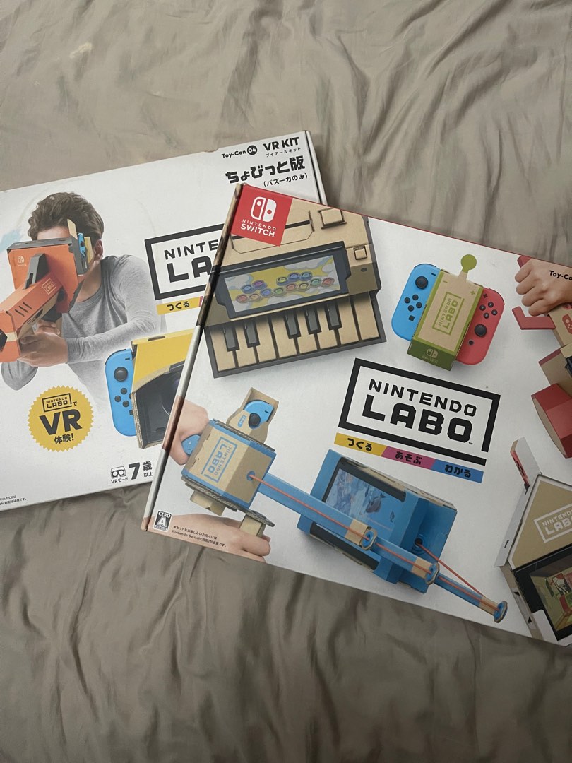 Nintendo Labo Set - Variety Kit and VR Kit, Video Gaming, Video Games ...