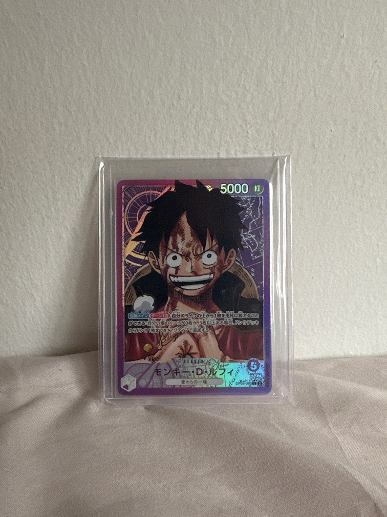 One Piece card OP-05 Luffy AA Ldr, Hobbies & Toys, Toys & Games on ...