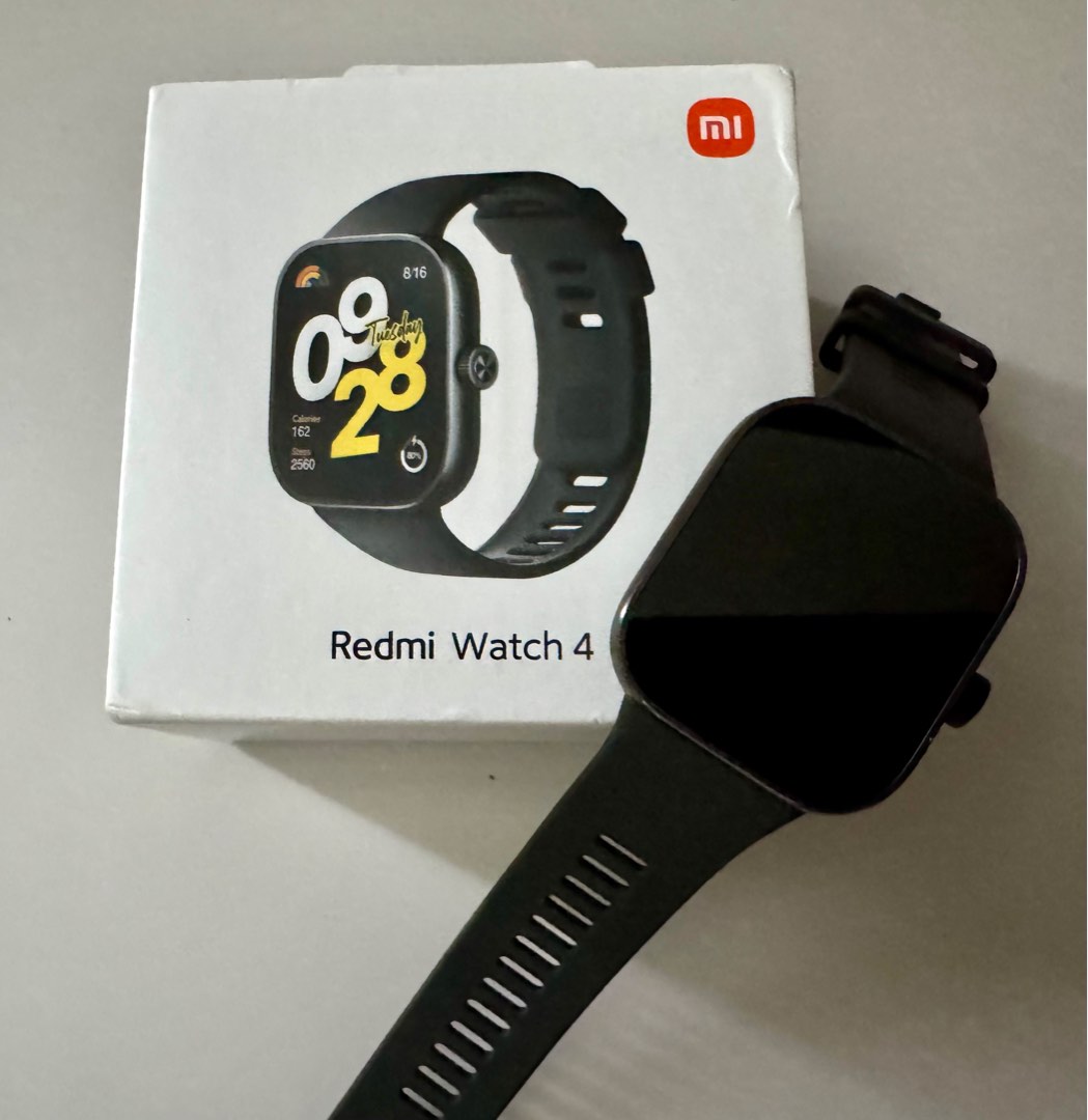 Original Redmi Watch 4 Black Colour, Mobile Phones & Gadgets, Wearables ...