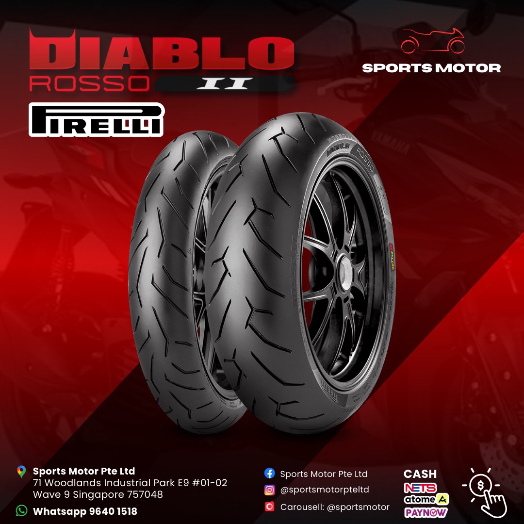PIRELLI DIABLO ROSSO 2 II TYRE PROMOTION CHEAP R15 MT15 MT25 MT03 R25 ...