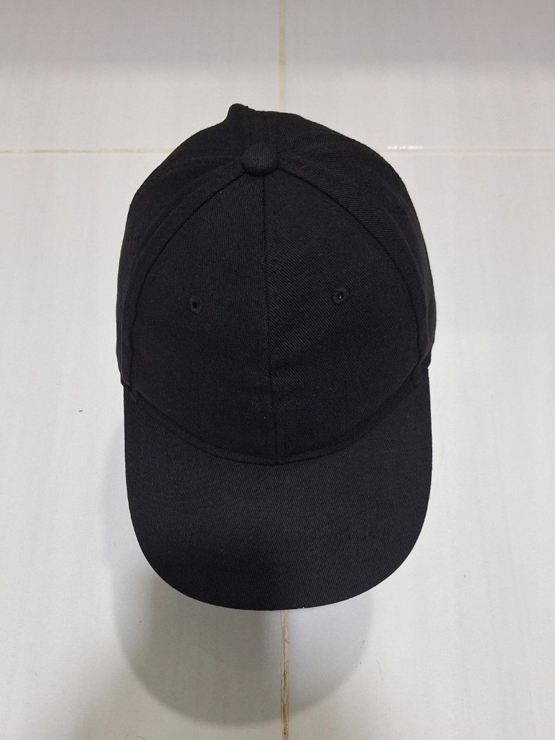 Plain Black Cap, Men's Fashion, Watches & Accessories, Cap & Hats on ...