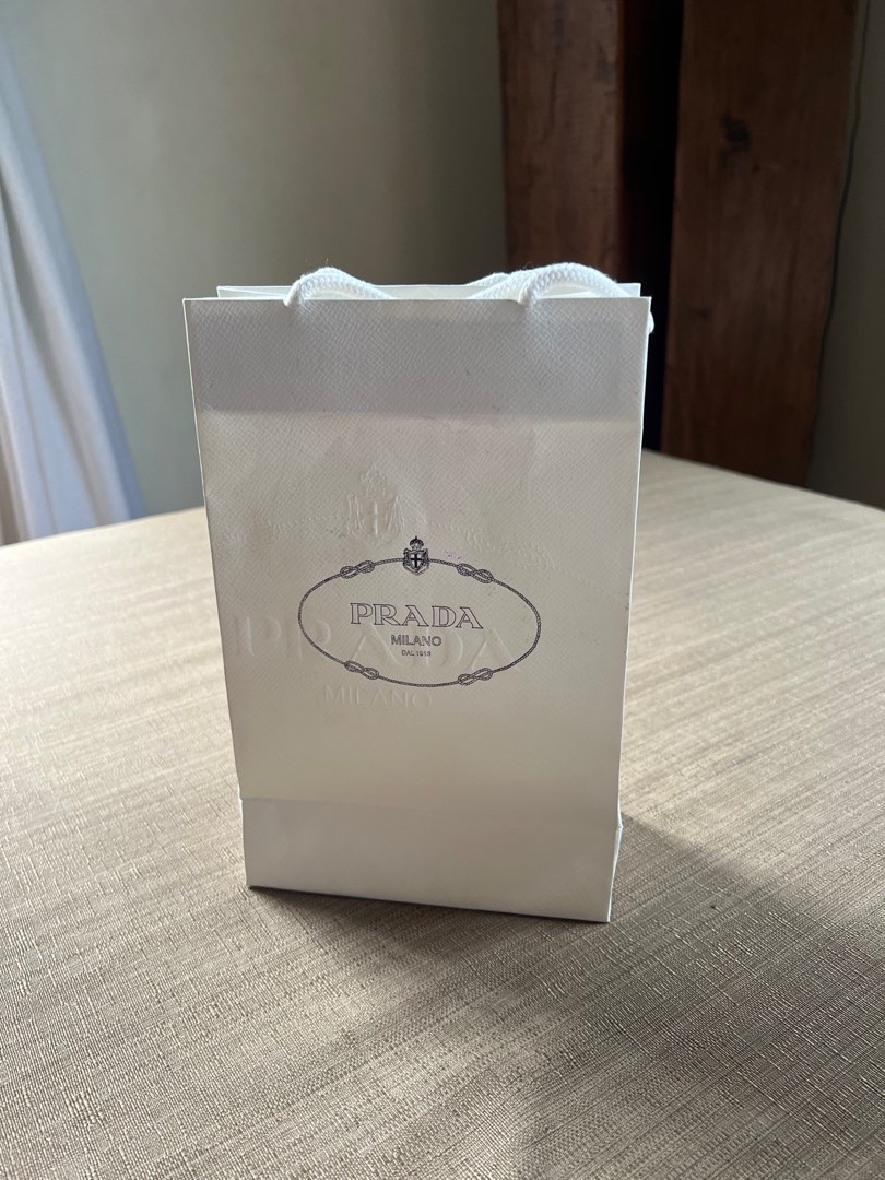Prada Paper Bag Original, Luxury, Bags & Wallets on Carousell
