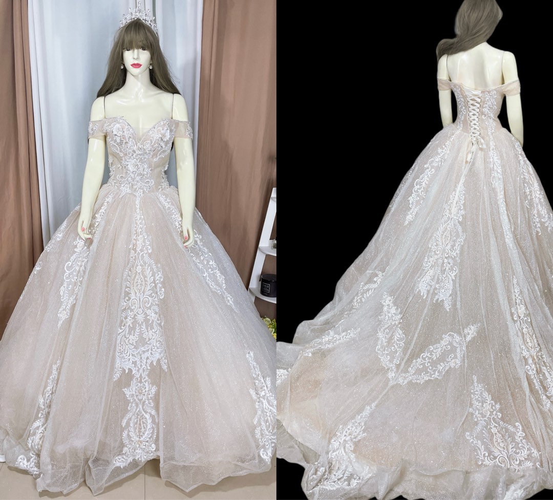 Princess type gown, Women's Fashion, Dresses & Sets, Evening dresses ...