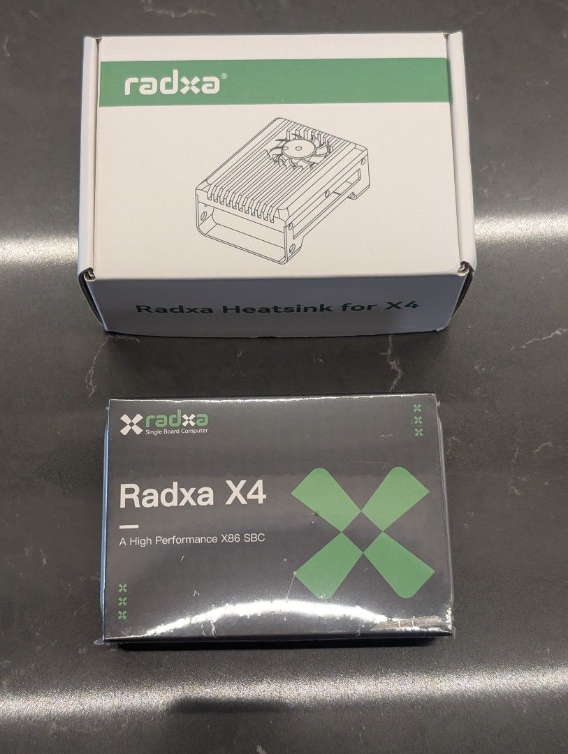 (Rare) Radxa x4 16Gb N100 x86 SBC bundle with PSU / HSF / 256GB NVMe ...