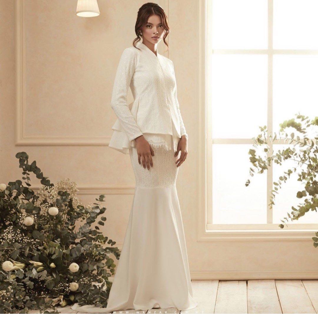 [RENT FEB 2025] WANZAR RYKA BRIDES OFF WHITE Baju Nikah | Raya | Open ...