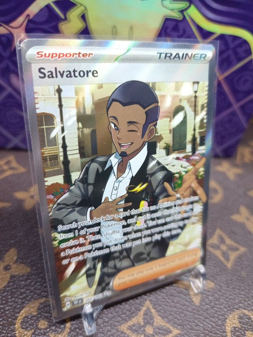 Salvatore 202/162 FA Trainer Temporal Forces Pokemon TCG Card 2024 ...