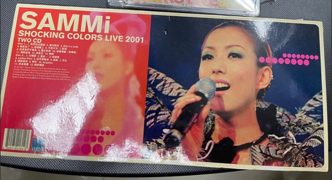 Sammi 鄭秀文 Shocking Colors Live 2001 (2CD ） （碟均極新淨、完美冇花 98%新）（ CD 紙套 90% ...