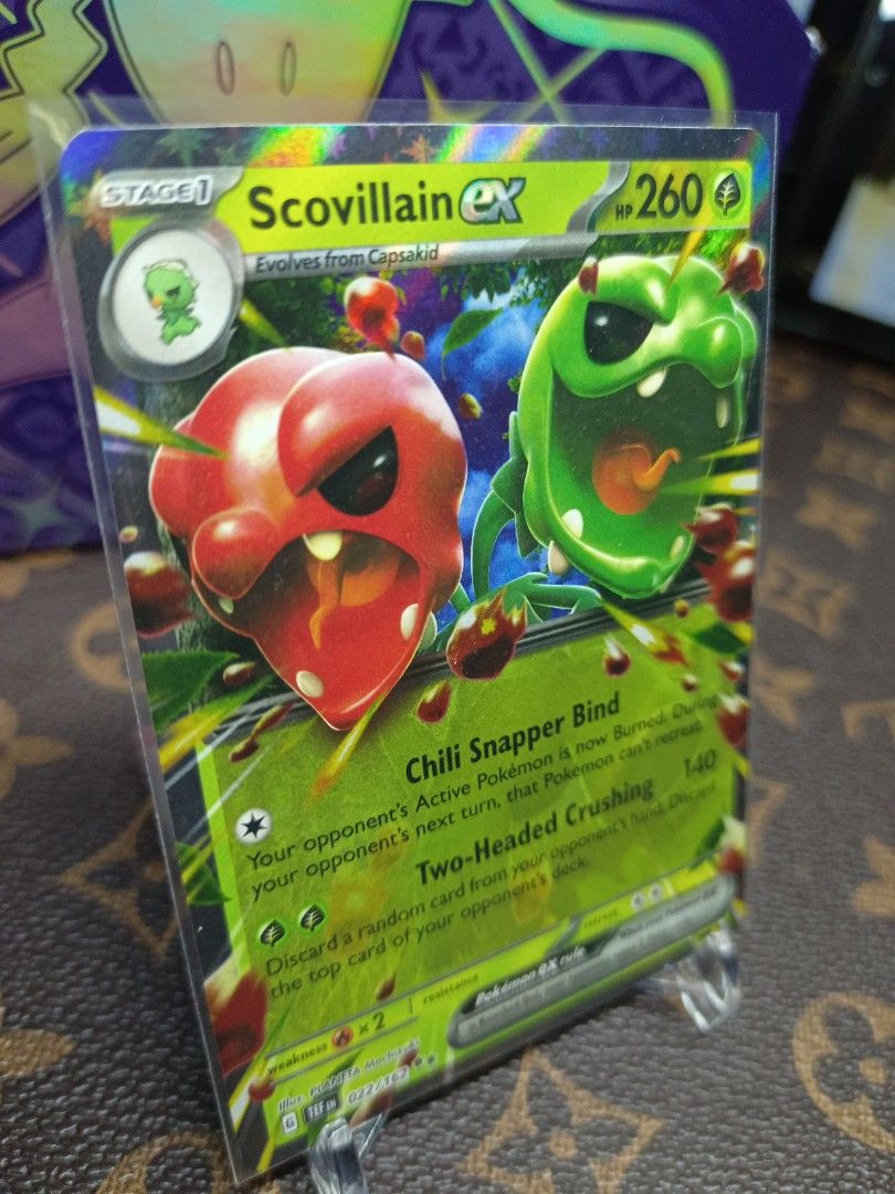 Scovillain ex 022/162 Temporal Forces Pokemon TCG Card 2024, Hobbies ...