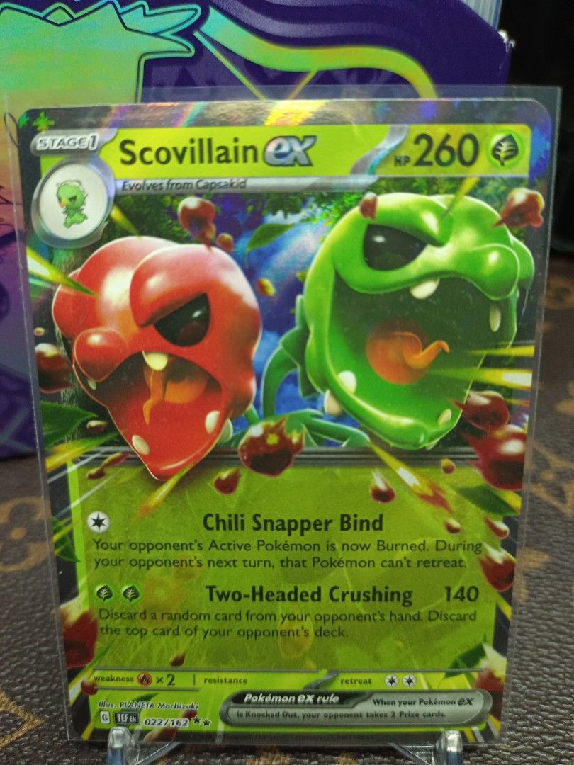 Scovillain ex 022/162 Temporal Forces Pokemon TCG Card 2024, Hobbies ...