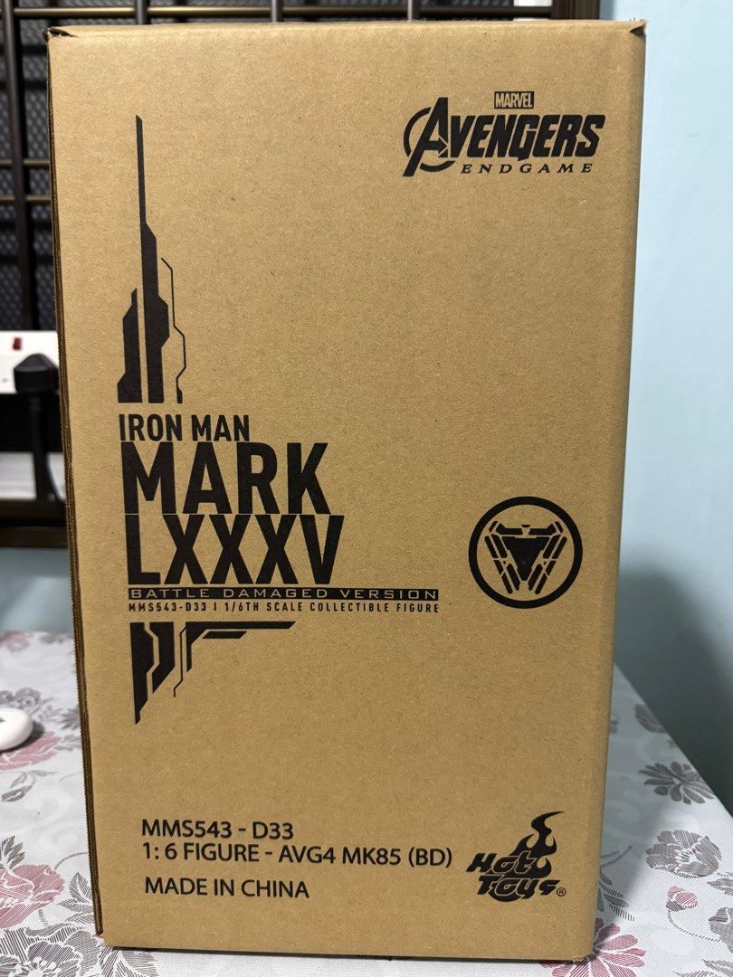 Hot Toys Iron Man Battle Damage Ver (DIECAST) FIXED PRICE LOWBALLER ...