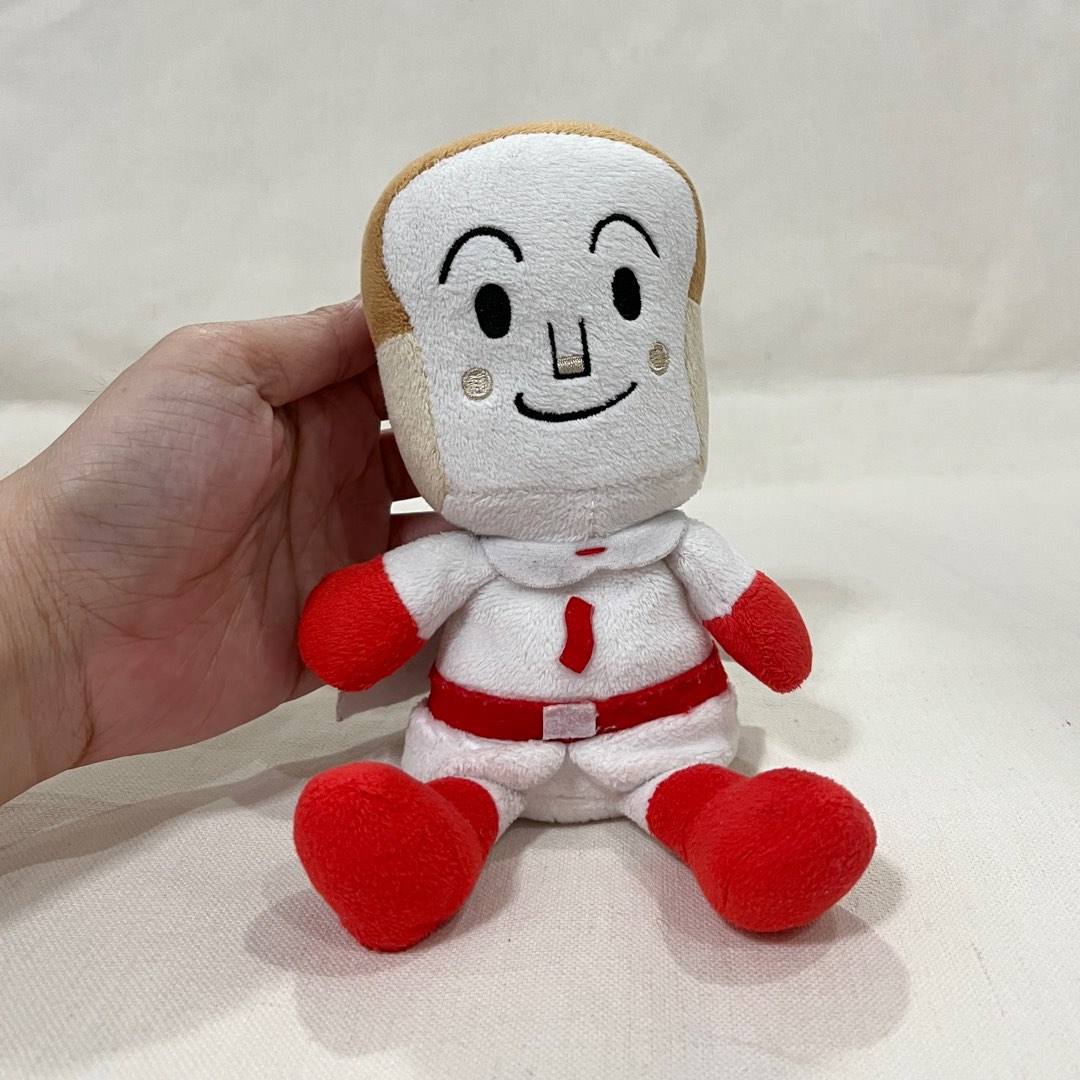 Shokupanman Anpanman Bread Mascot Size Plush Toy w Beads, Hobbies ...