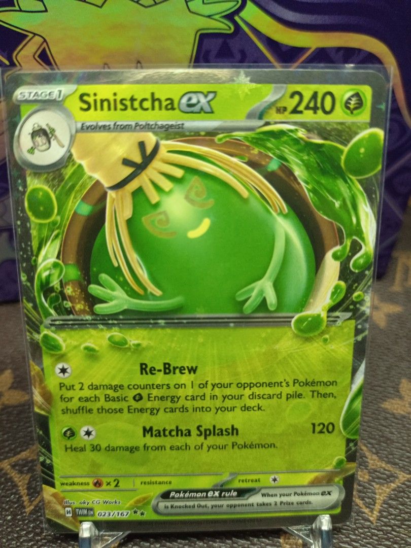 Sinistcha ex 023/167 Twilight Masquerade Pokemon TCG Card 2024, Hobbies ...