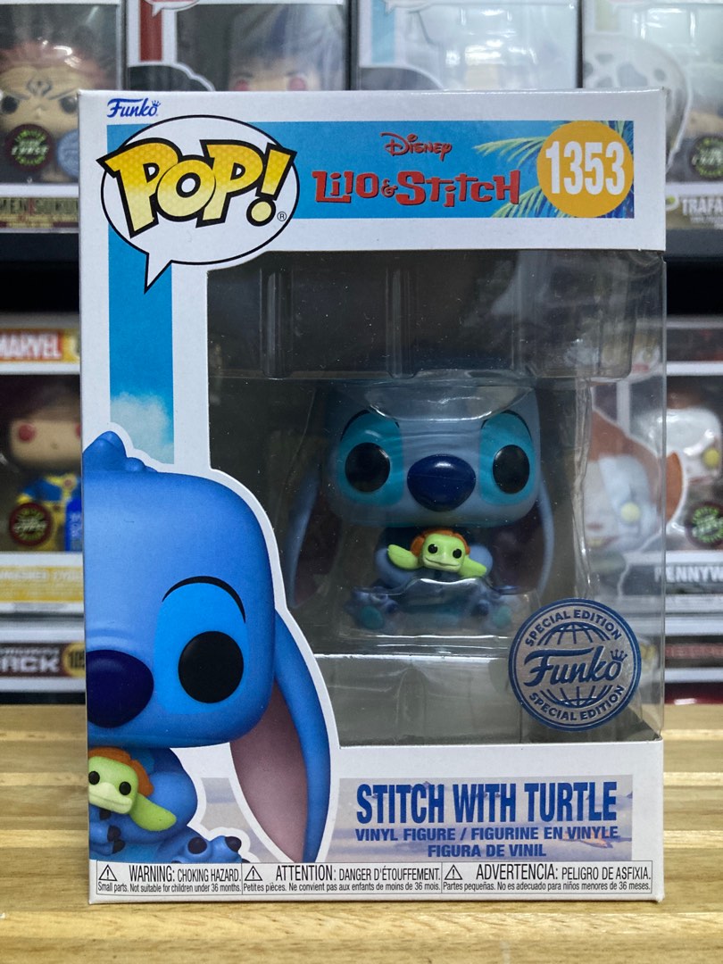 Special Edition Disney Lilo & Stitch - Stitch with Turtle Funko Pop ...