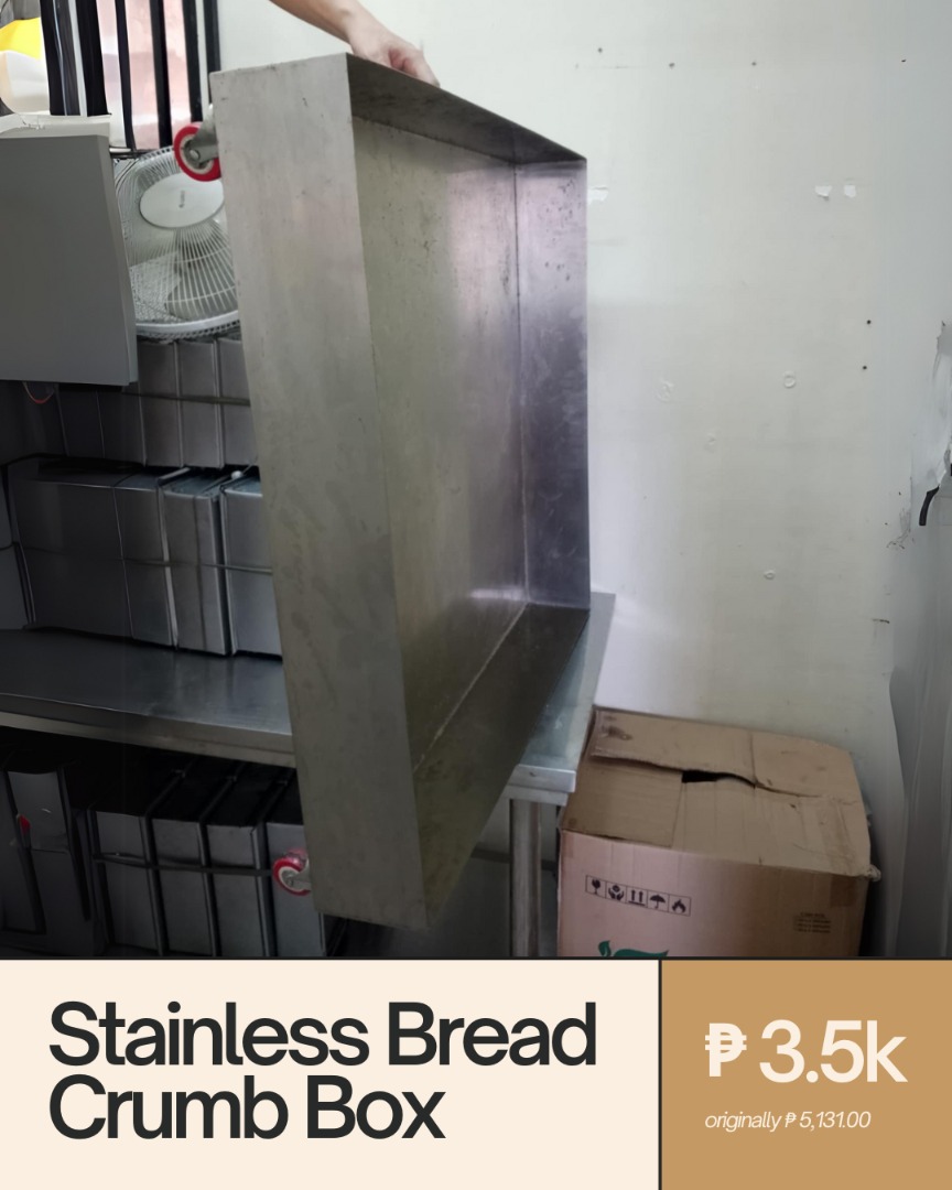 Stainless Bread Crumb Box, Furniture & Home Living, Kitchenware ...