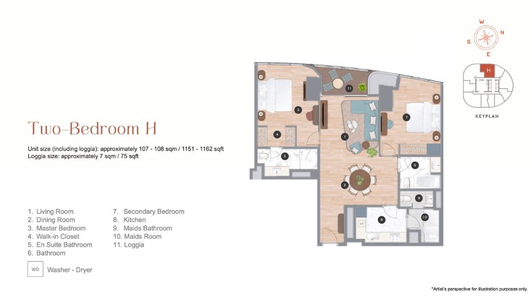The Haraya Residences, North Tower 2 Bedrooms 129 sqm - Pre-selling ...