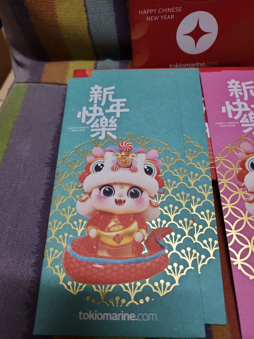 TOKIO MARINE 2025 ANGPAU_ 6 PIECES, 3 COLOURS / SET, Hobbies & Toys ...