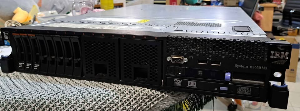 (used) IBM rack server X3650 M3 proxmox vm 15 bays, Computers & Tech ...