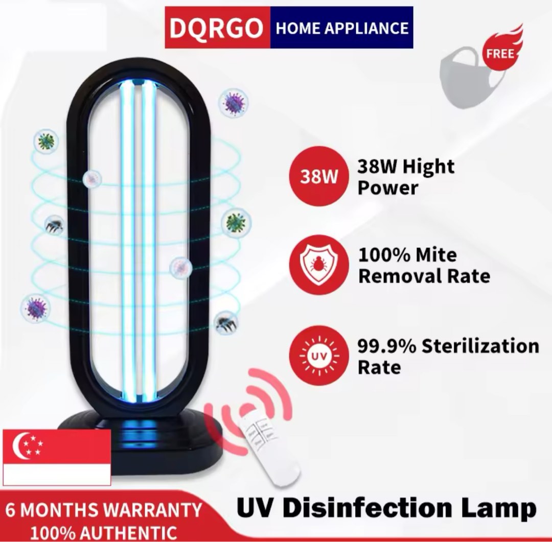 UV disinfection lamp, Beauty & Personal Care, Sanitary Hygiene on Carousell