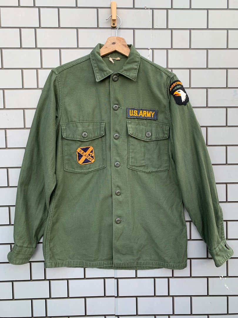 Vintage U.S.Army OG-107 Patches Airborne, Men's Fashion, Tops & Sets ...