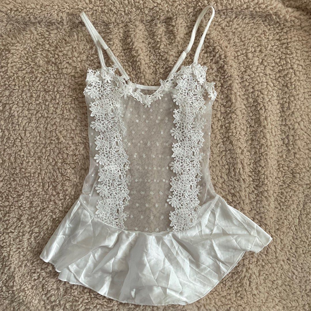 white lace mesh top for layering | coquette fairycore sirencore secret ...