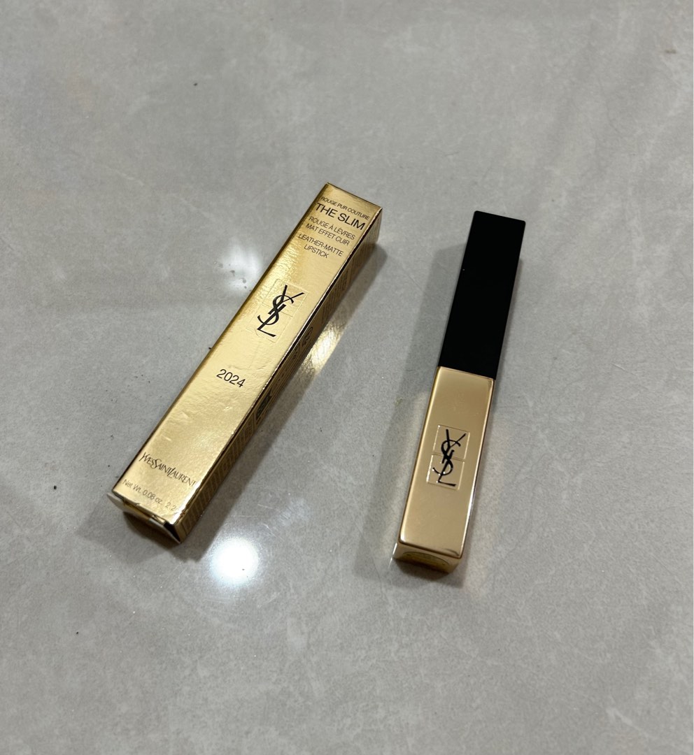 YSL ROUGE PUR COUTURE THE SLIM 2024 FIERY VERMILLION, Beauty & Personal ...