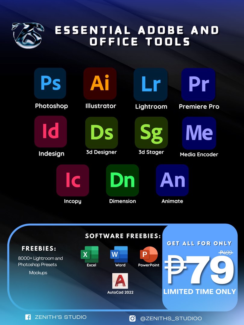 ZENITHS ADOBE BUNDLE, Computers & Tech, Office & Business Technology on ...