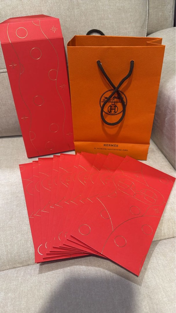 2025 Hermes Red Angpow Packet with paper bag, Hobbies & Toys ...