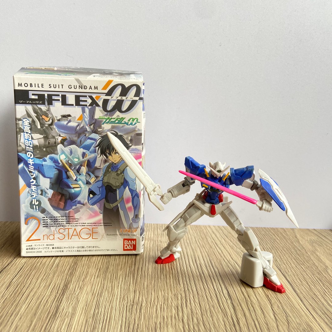 鋼彈 GFLEX00 2nd STAGE 機動戰士 公仔 絕版, 書籍、休閒與玩具, 玩具、公仔、桌遊在旋轉拍賣