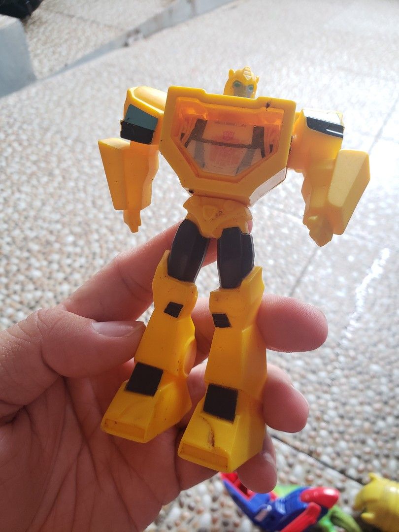ACTION FIGURE ROBOT TRANSFORMERS MCDONALD'S BUMBLEBEE OPTIMUS PRIME ...
