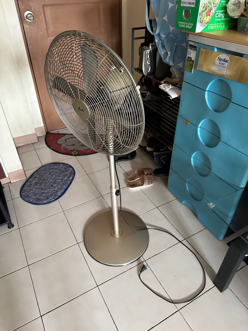 Asahi XF 6078 Retro Stand Fan Industrial Fan, Furniture & Home Living ...