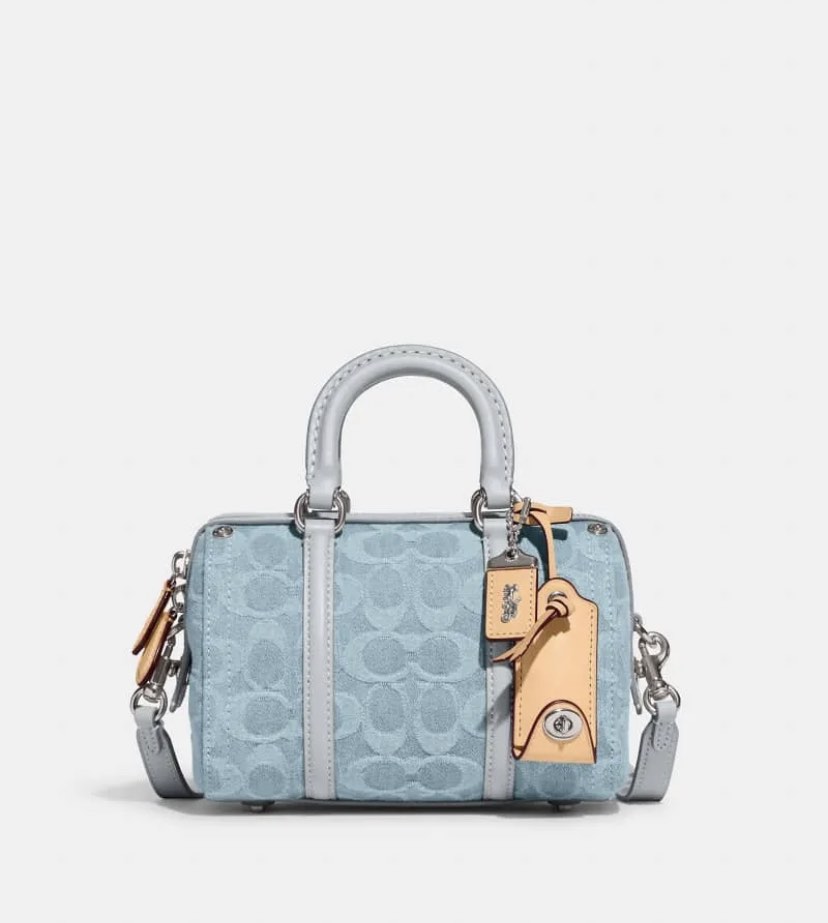 AUTHENTIC COACH Ruby Satchel 18 In Signature Denim, Luxury, Bags & Wallets on Carousell