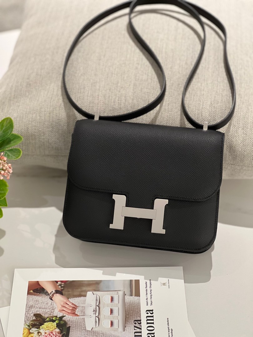 BN Mini Constance Black Epsom PHW, Luxury, Bags & Wallets on Carousell