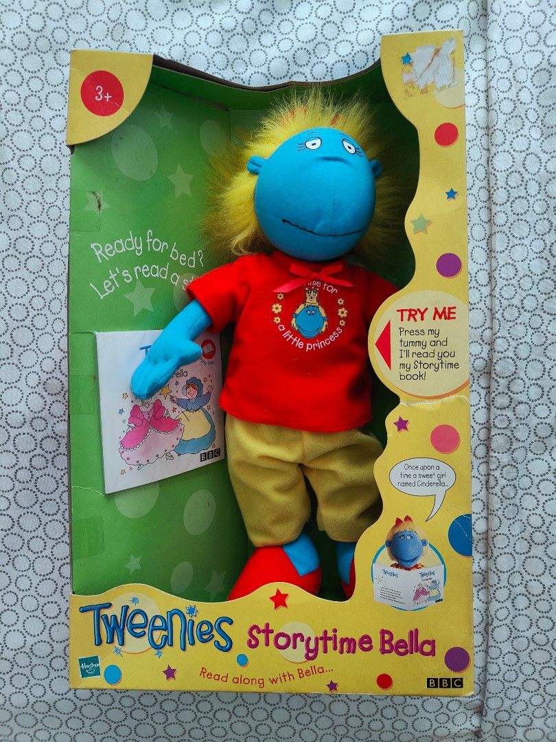 (BRAND NEW) HASBRO BBC TWEENIES STORYTIME BELLA TALKING SOFT TOY ...