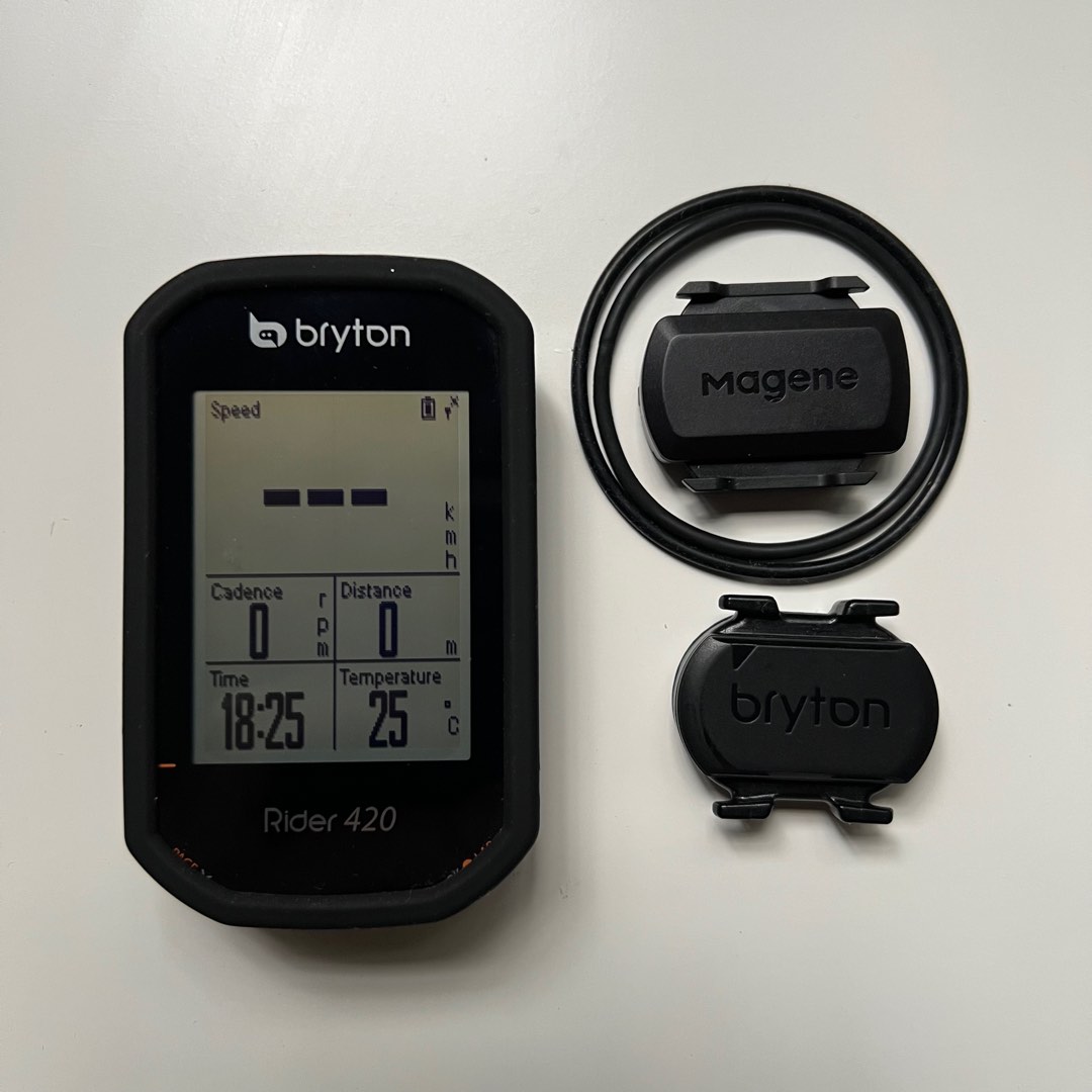 Bryton Rider 420 with Cadence and speed sensor, Sports Equipment ...