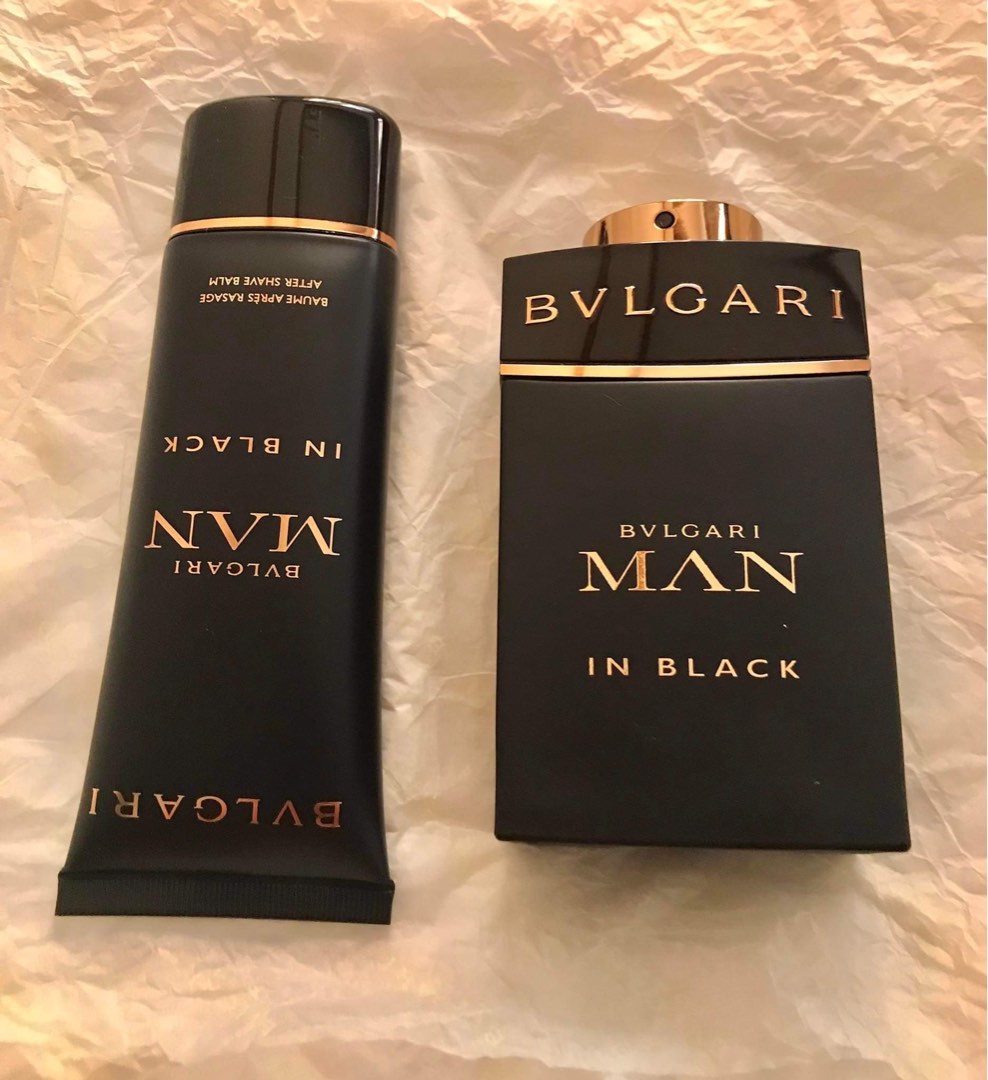 Bvlgari Man in Black Perfume and After Shave Balm, Beauty & Personal ...