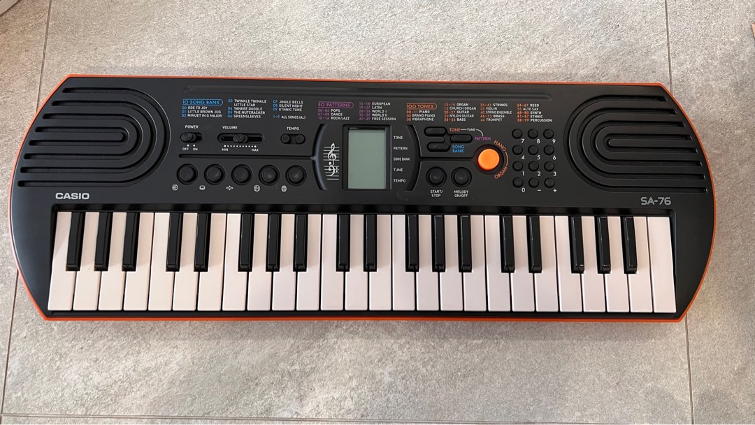 Casio Keyboard/Portasound/Piano SA-76, Hobbies & Toys, Musical ...