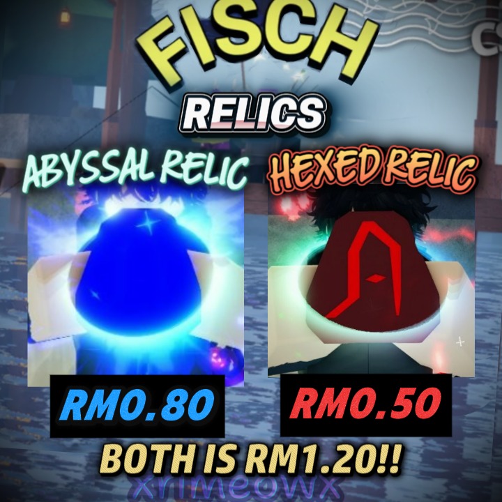 🔥CHEAPEST🔥[Fisch] Roblox Fisch Hexed and Abyssal Relic, Video Gaming ...