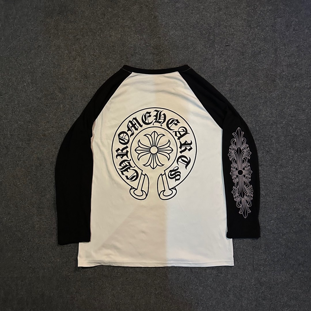 CHROMEHEARTS TWO TONE LONG SLEEVE, Men's Fashion, Tops & Sets, Hoodies ...
