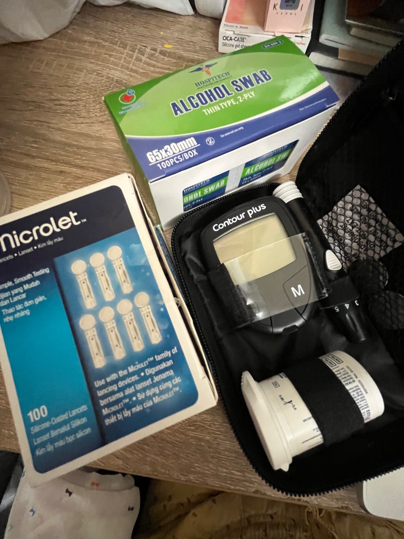 Contour plus glucometer glucose meter sugar level checker, Health ...