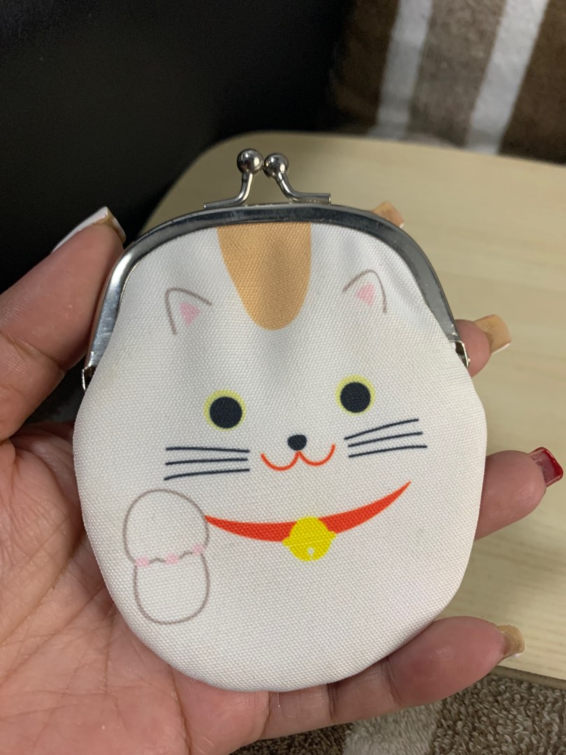 Cute cat coinpurse kisslock, Women's Fashion, Bags & Wallets, Purses ...