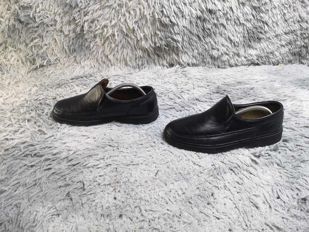 DAKS London Black Genuine Leather Loafer School Shoes, Men's Fashion ...