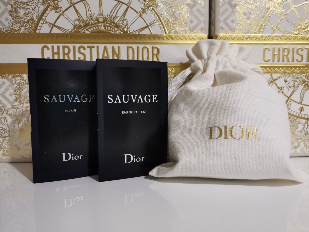Dior Sauvage Eau De Parfum & Elixir Parfum Concentrate Sample Vial Men ...