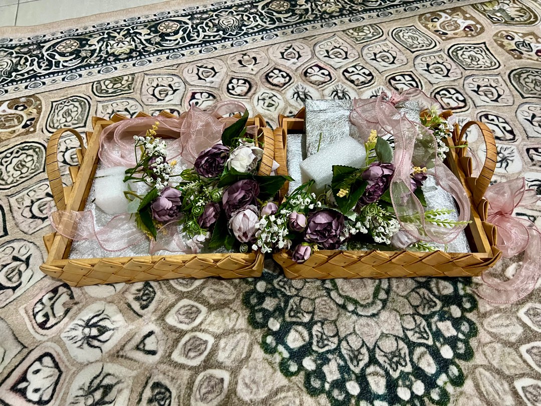 Dulang Hantaran 2Pcs RM15, Women's Fashion, Watches & Accessories ...