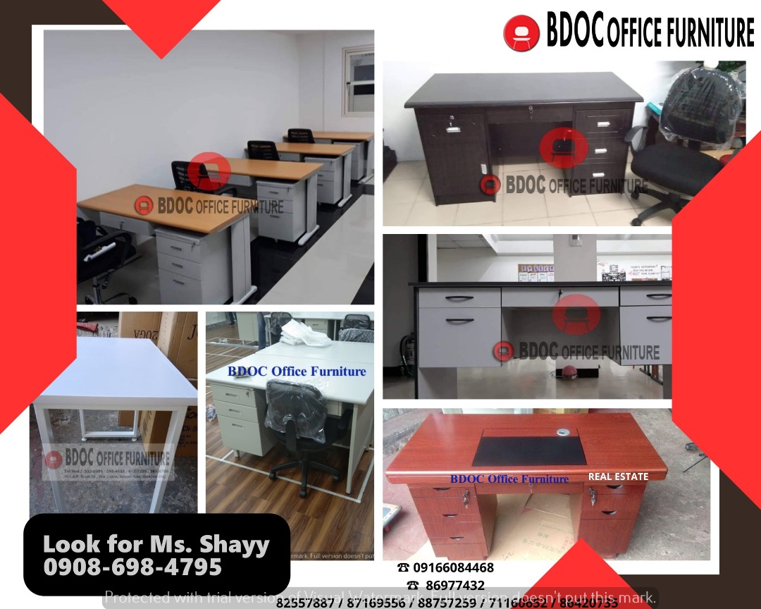 Free Standing Office Table / Gang Chair / Storage Cabinet / Kitchen ...