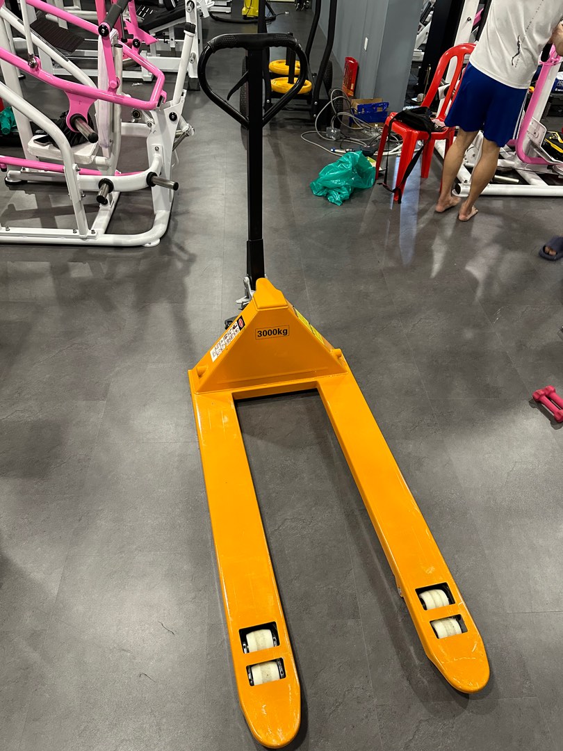 Hand pallet truck pallet jet 3 ton heavy duty, Furniture & Home Living ...