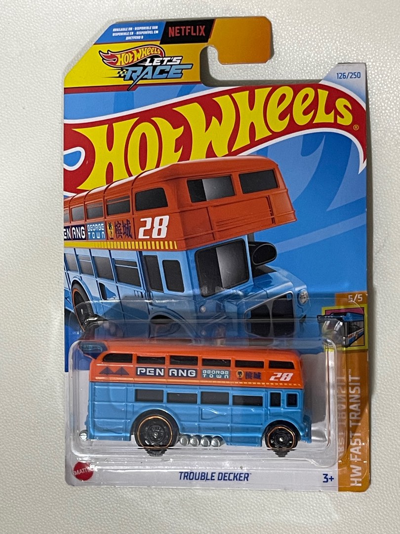 Hotwheels - Trouble Decker, Hobbies & Toys, Toys & Games on Carousell