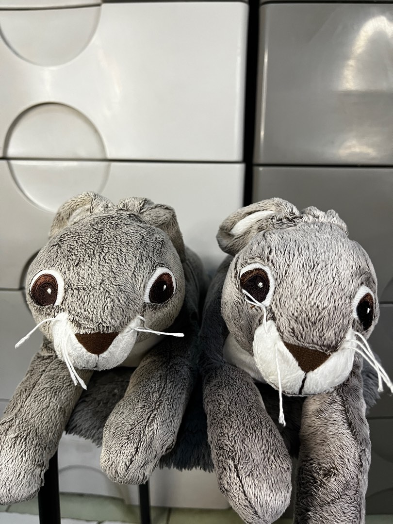 IKEA Vandring Hare Bunny Rabbit Floppy Eared Plush/Stufftoys Bundle ...