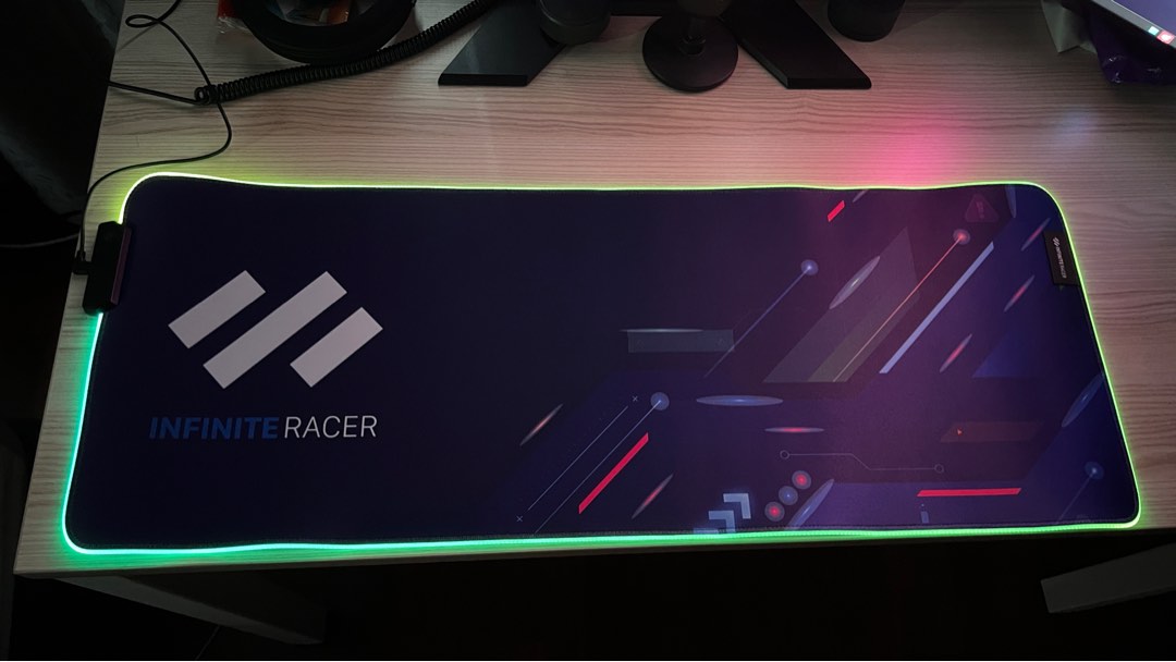 INFINITE RACER RGB XL Gaming Mousepad 80cm x 30cm, Computers & Tech ...