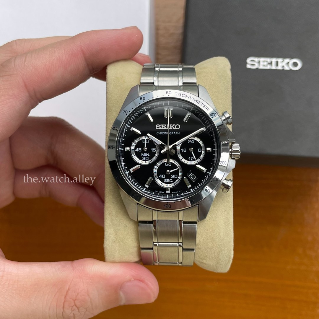 JDM Seiko Spirit - SBTR013 Black - Quartz Chronograph, Luxury, Watches on Carousell